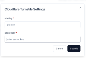 How to configure Cloudflare Turnstile - Taskip