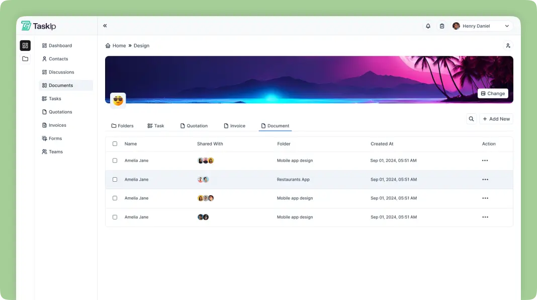 One Stop Solution for Client Management - Taskip